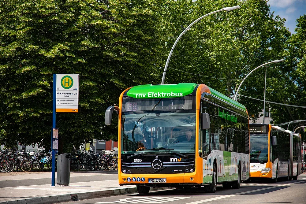Fully electric city busses for transportation company RNV